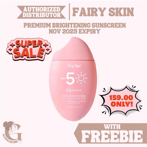 Fairy Sunscreeen Spf50 50g Nov 2025 Expiry Fairy Skin With Freebie Shopee Philippines