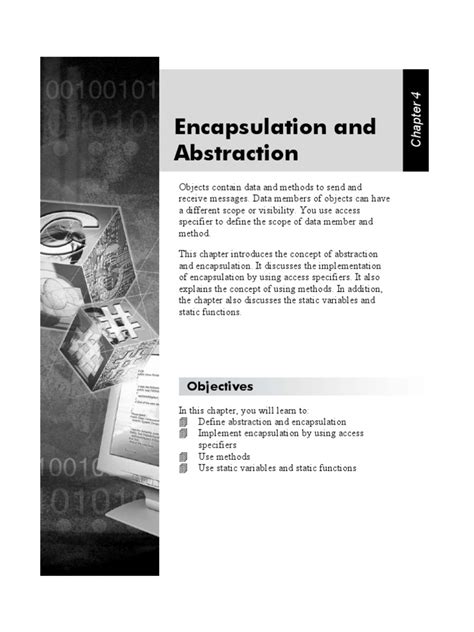 encapsulation and abstraction objectives pdf parameter computer programming method