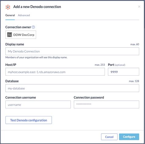Denodo Connection