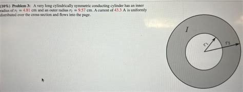 Solved 10 Problem 3 A Very Long Cylindrically Symmetric