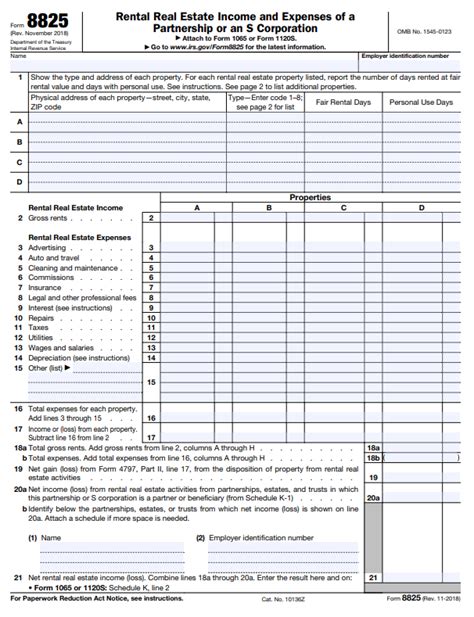What Is Irs Form 8825