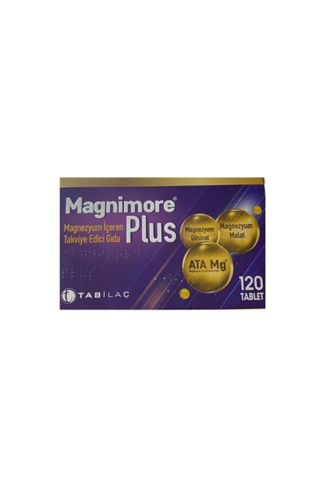 magnimore plus MAGNEZYUM MAGNİMORE PLUS 120 TABLET Fiyatı, Yorumları ...