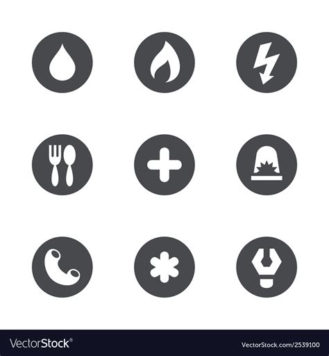 Social Service Symbols Social Services Icons Set Flat 438258 Vector
