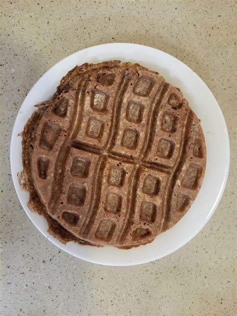 글루텐 프리 비건 오트밀 와플 And 오트밀 와플 샌드위치 100아몬드 버터