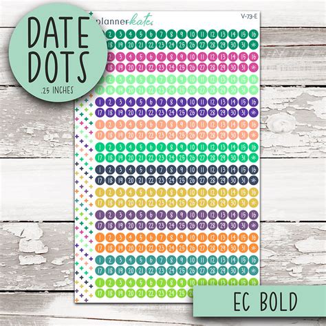 Date Dots Plannerkate