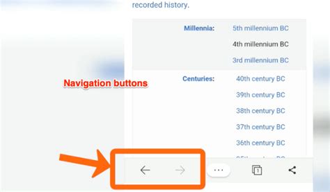 How To Navigate Backward And Forward In Edge Android