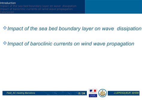 Pdf Bottom Friction And Wave Current 3d Interaction