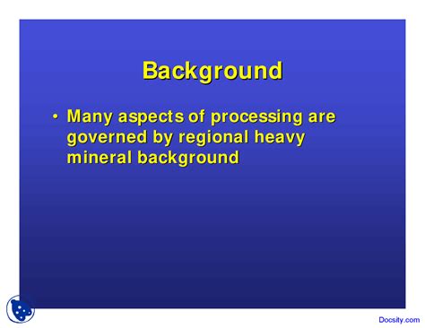 Background Geochemistry Lecture Slides Docsity
