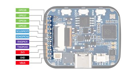 Rp2040 Microcontroller Development Board With 1 69inch Touch Lcd Rounded Corners Dual Core