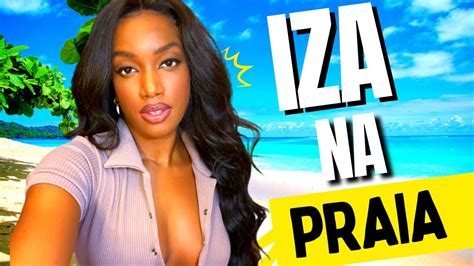 Cantora Iza Quase Nua Faz Pose De BiquÍni Na Praia Youtube