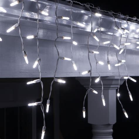 5m Cool White Rubber Led Icicles Festive Lights Lights For All