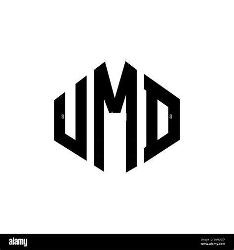 Umd Letter Logo Design With Polygon Shape Umd Polygon And Cube Shape Logo Design Umd Hexagon