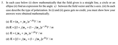 Solved 5 In Each Case Below I Show Mathematically That