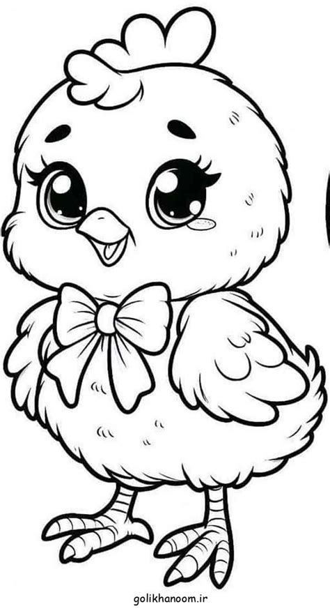 ۶۰ نقاشی جوجه کودکانه ۲۰۲۵؛ تصویر از جوجه‌ هایی زیبا و چاق لاغر برای