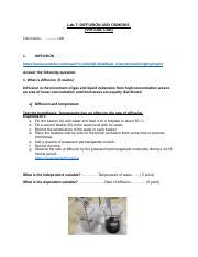 Lab Diffusion Spring Docx Lab DIFFUSION AND OSMOSIS VIRTUAL LAB Total Course Hero