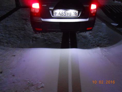 Подсветка номера — Lada Приора хэтчбек, 1,6 л, 2009 года | электроника ...
