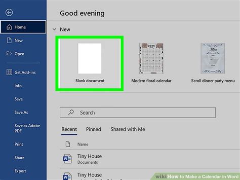 How To Make A Calendar In Word With Pictures WikiHow