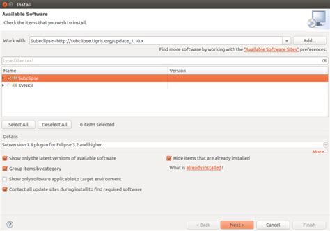 install subeclipse subversion plugin in eclipse ubuntu subhadip s blog
