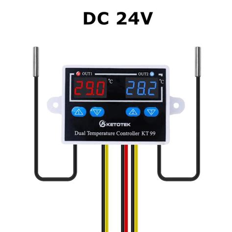 Stc 3008 Kt99 Dual Digital Temperature Controller Two Relay Output 12v 24v 220v Thermoregulator