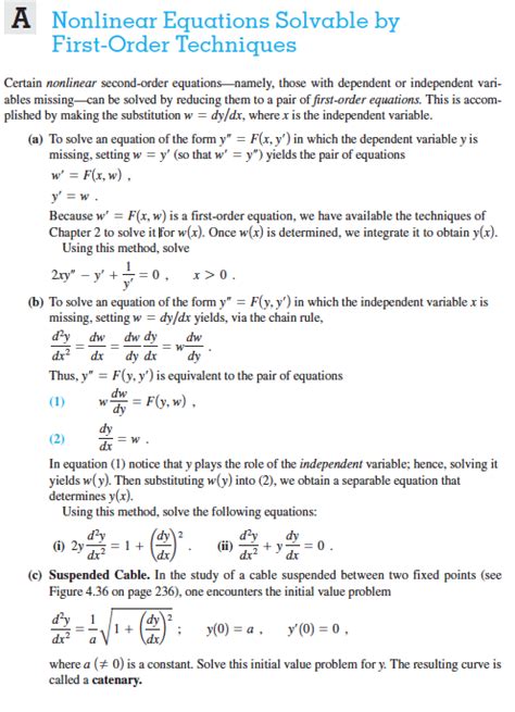 Solved A Nonlinear Equations Solvable By First Order
