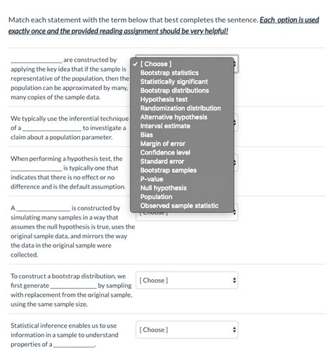 Match Each Statement With The Term Below That Best Chegg Com