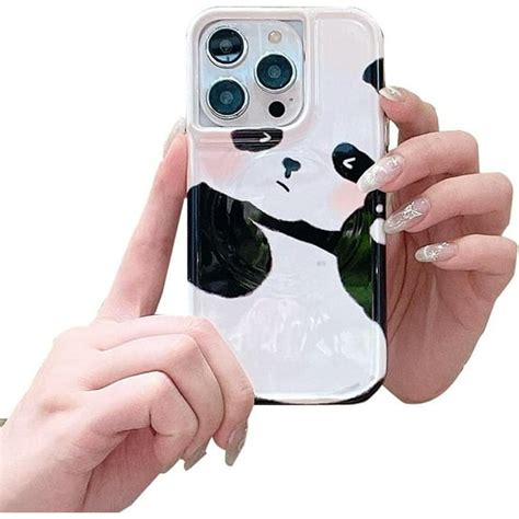 Designed For Iphone Casecute Cartoon Panda Pattern Smooth Shockproof