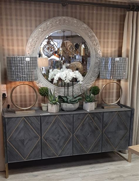scroll circular mirror mylestone interiors ltd