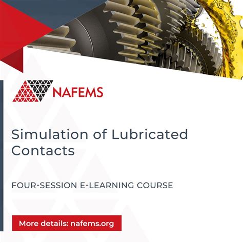 nafems on linkedin simulation of lubricated contacts