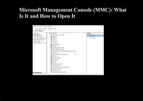 Microsoft Management Console Mmc What Is It And How To Open It Easeus