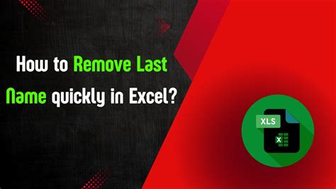 Remove Last Name Onlyexceltricks Excelshorts Youtube