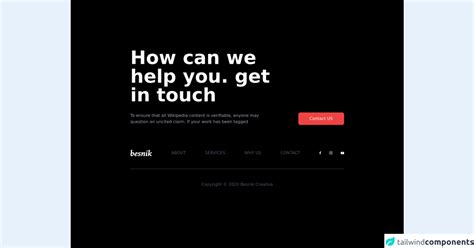 Footer Component Tailwind Css By Karthik Ponnam