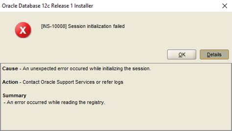 Oracle12c Oracle 12c Ins 10008 Cant Install Software Stack Overflow
