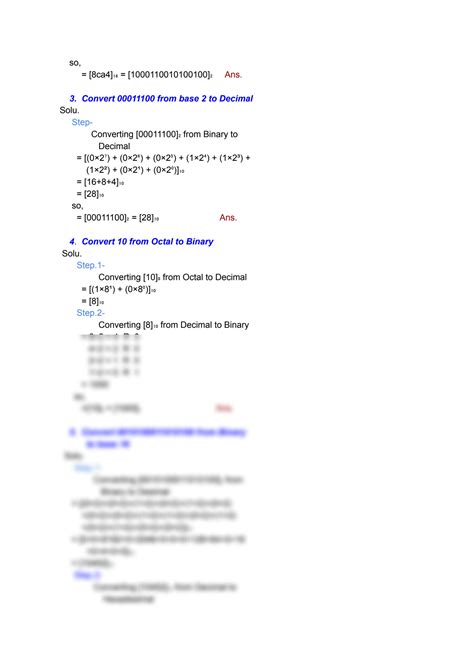 Solution Binary To Decimal Conversion Studypool