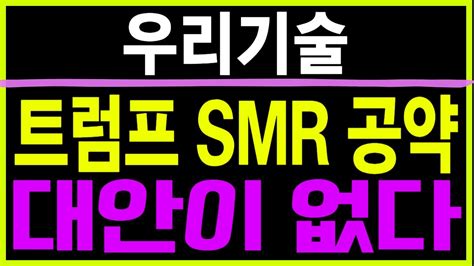 주식 우리기술 트럼프 Smr 공약 우리기술 우리기술주가 우리기술주가전망 우리기술목표가 두산에너빌리티 두산퓨얼셀 보성