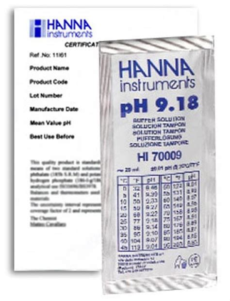 Ph Buffer Sachets With Certificate Camlab