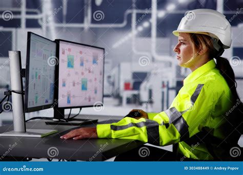 Engineer Operators Using Scada System Stock Image Image Of Control