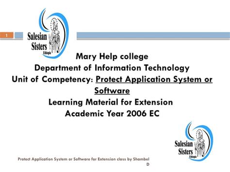 Protect Application Extension Class044932pptx