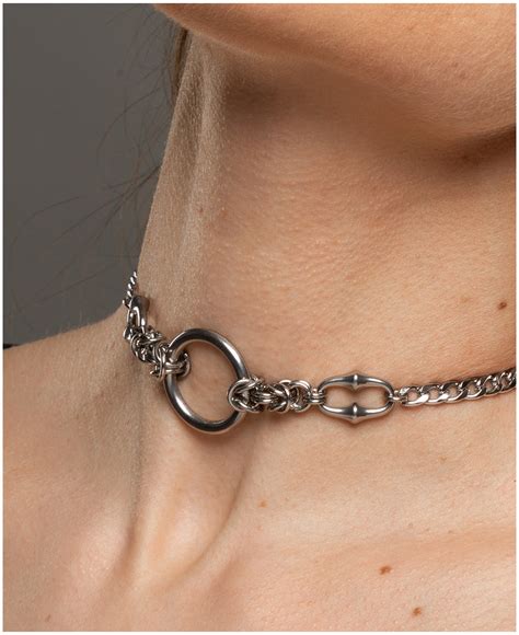 Razor Blade Pendant Choker Necklace Gothic Jewellery