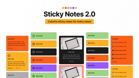 Sticky Notes 2 0 Figma