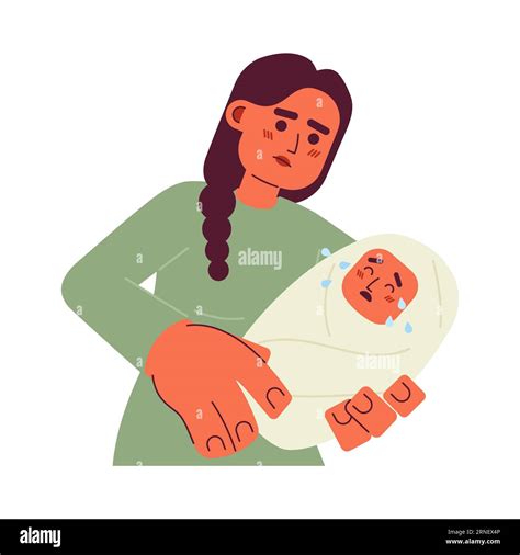Challenges Of Motherhood Flat Concept Vector Spot Illustration Stock Vector Image And Art Alamy