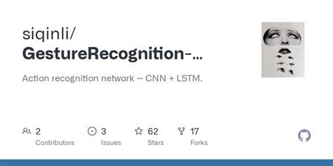 Github Siqinligesturerecognition Pytorch Action Recognition Network Cnn Lstm