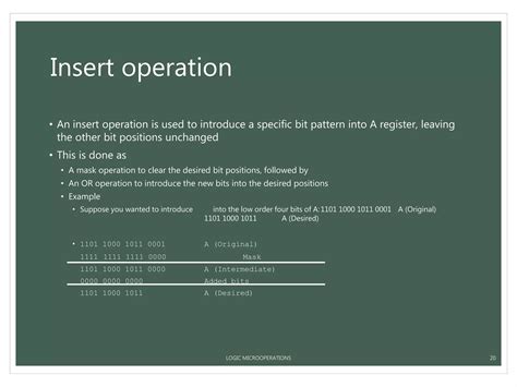 Logical Micro Operations PPTX