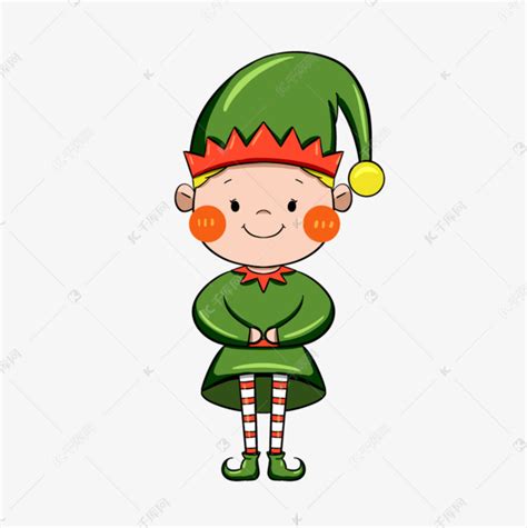 彩色圣诞小精灵素材图片免费下载 千库网