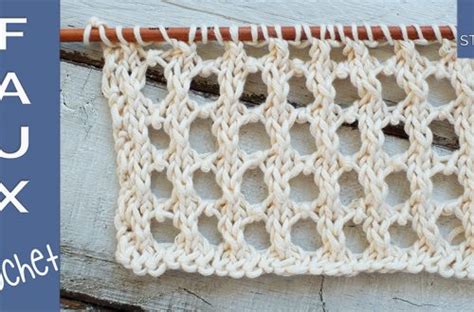 How To Knit An Easy Two Row Repeat Lace Stitch Pattern