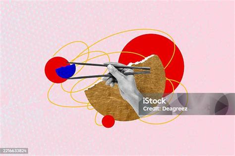 창조적 인 콜라주 그림 손 신체 파편 보류 초밥 막대기 전통 음식 수단 먹다 배고픈 요리 그림 낙서 아시아 사람 식사 건강한 식생활에 대한 스톡 사진 및 기타 이미지