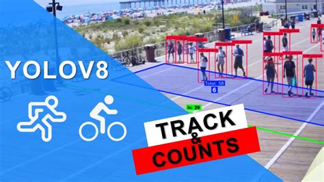 Pedestrian And Bicycle Tracking And Counts Yolov8 Supervision YouTube