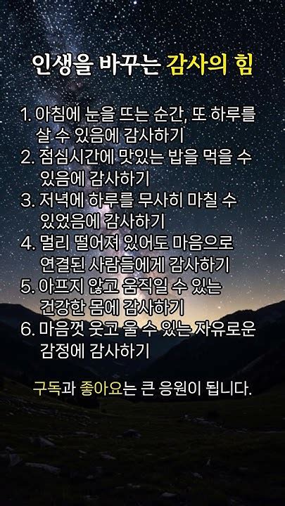 감사는 가장 강력한 행복의 비결입니다 명언 좋은글귀 삶의지혜 Youtube