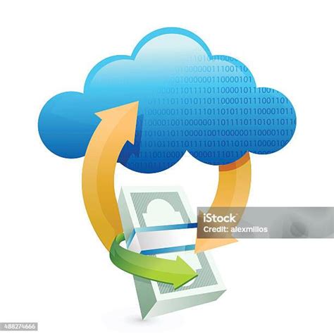 클라우드 컴퓨팅 환승 일러스트 디자인식 통해 인명별 Backg 100에 대한 스톡 벡터 아트 및 기타 이미지 100 금융