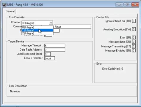Message MSG MicroLogix 1400 Writing Data Over Ethernet To A MicroLogix 1100 The Automation