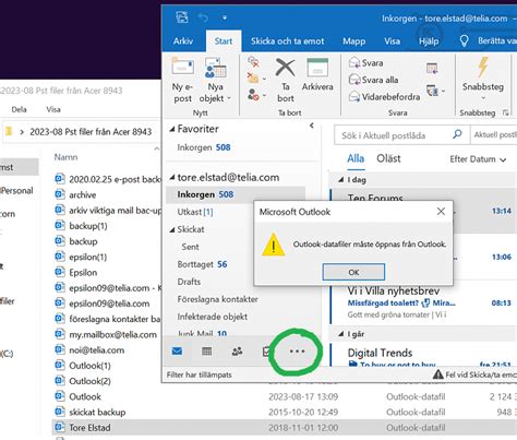 How To Save My Outlook Folders Page Windows Forums